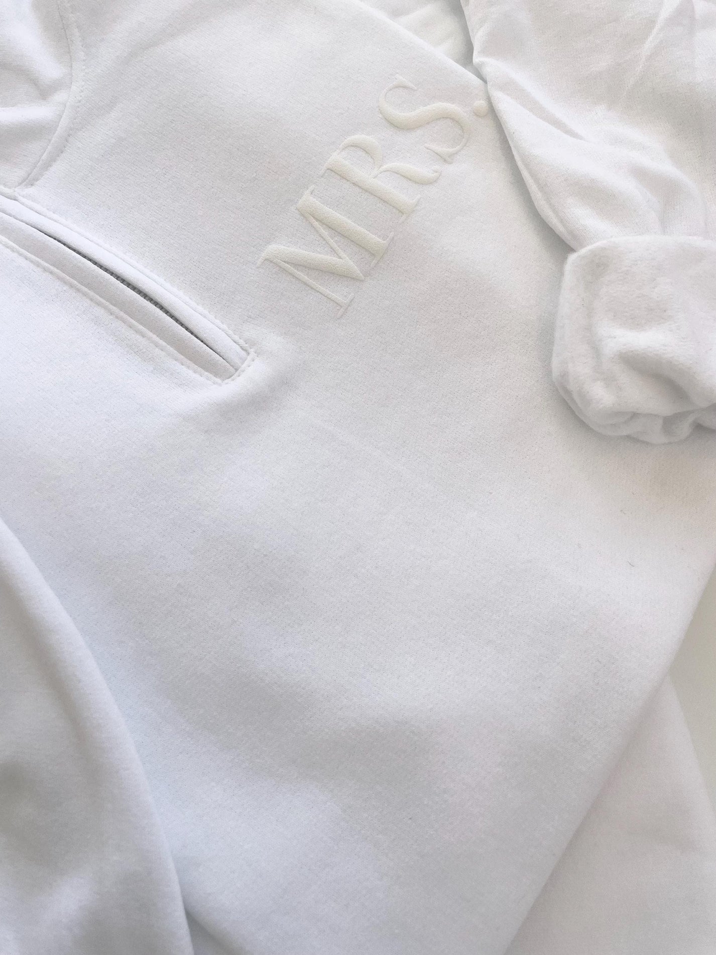 Embossed Bridal Sweatsuit Honeymoon Outfit | Up2ournecksinfabric