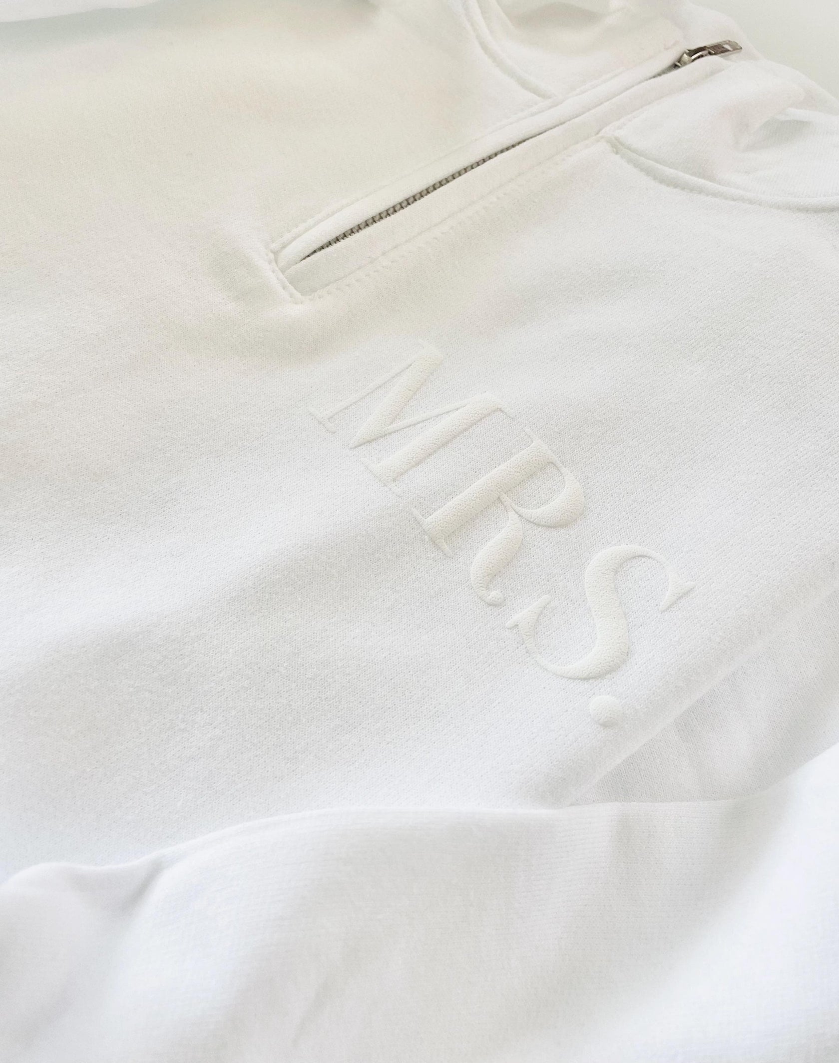 Embossed Bridal Sweatsuit Honeymoon Outfit | Up2ournecksinfabric